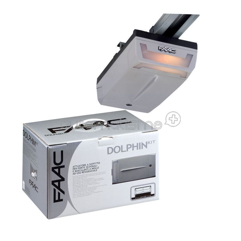 Kit porte garage FAAC DOLPHIN 700 HS 24 V et rail